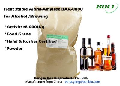 China Stable Activity Powder Amylase Enzyme Brewing , Commercial Alcohol Enzyme High Efficient for sale