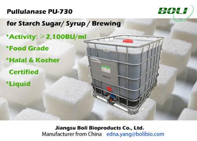 China High ConcentrationFood Grade Pullulanase Enzyme PU - 730 For Starch Sugar 2100 BU / ml for sale