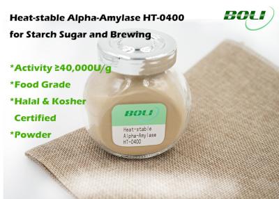 China Heat Stable Alpha Amylase Enzyme Powder 40000 U/g for Starch Liquefaction for sale