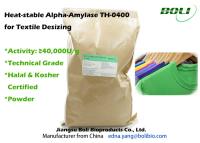 China 40000 U / g Alpha Amylase Enzyme High Temperatre Resistant For Textile Desizing for sale