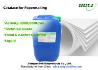 China Pure Hydrogen Peroxide Enzyme , Commercial Catalase Protein For Papermaking for sale