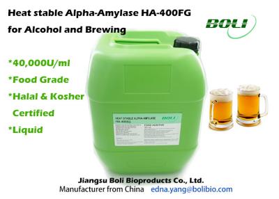 China Heat Stable Alpha Amylase 40000 U/ml for Brewing Liquefaction Industrial Enzyme for sale