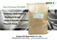 China 600000U / g Acid Protease , Light Brown Powder Microbial Proteases High Concentration for sale