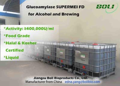 China Food Grade Glucoamylase Enzyme 400000 U/ml for Alcohol and Brewing Saccharification for sale