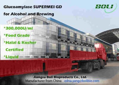 China Glucoamylase Enzyme Liquid 300000 U/ml High Activity for Alcohol Brewing Saccharification for sale