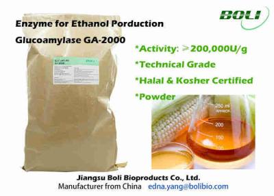 China Industrial Powder Glucoamylase Enzyme GA-2000 200000 U/g for Ethanol Fermentation for sale