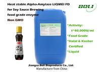 China Liquid Form Alpha Amylase Soy Sauce Brewing Enzymes , Non - GMO Enzyme for sale