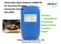 China Liquid Form Alpha Amylase Soy Sauce Brewing Enzymes , Non - GMO Enzyme for sale