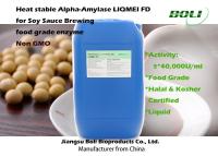 China Food Grade Heat-Stable Alpha-Amylase 40000 U/ml Non-GMO for Soy Sauce Brewing for sale
