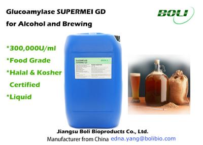 China Liquid Glucoamylase Enzyme 300000 Uml for Alcohol Brewing Saccharification for sale