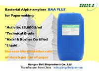 China Bacterial Alpha-Amylase BAA Plus 300000 Uml for Papermaking Viscosity Control for sale