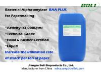 China Technical Grade Bacterial Alpha Amylase Enzymes In Paper Industry With HALAL Certificaate for sale