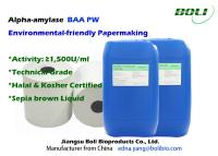 China Bacterial Alpha Amylase BAA PW Liquid for Papermaking Starch Modification 0.3-0.7kg per Ton for sale