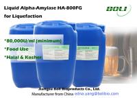 China Heat Stable Alpha Amylase Enzyme 80000 U/mL Food Grade for Brewing Alcohol Liquefaction for sale