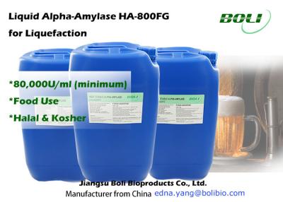 China Heat Stable Alpha Amylase Enzyme 80000 U/mL Food Grade for Brewing Alcohol Liquefaction for sale