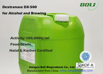 China 50000U / Ml Liquid Dextranase DX -500 Brewing Enzymes For Food Use for sale