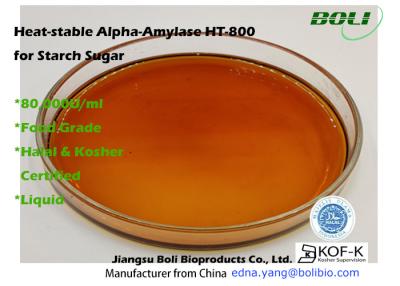 China BOLI Heat Stable Alpha Amylase HT-800 80000 U/ml for Starch Sugar Liquefaction Fermentation for sale