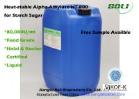 China Liquid Food Grade Heat Stable Alpha Amylase HT-800 80000U/ml Halal Kosher for sale