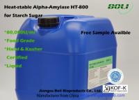China Liquid Food Grade Heat Stable Alpha Amylase HT-800 80000U/ml Halal Kosher for sale