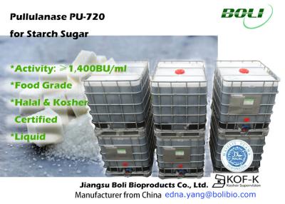 China Food Grade Pullulanase PU-720 1400 BU/ml for High Glucose Syrup Production for sale