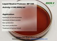 China 100000 U / ml Liquid Enzymes , Bacillus Subtilis Neutral Protease Stable Activity for sale