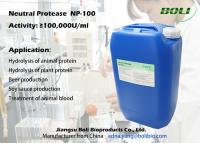 China 100000 U / ml Liquid Enzymes , Bacillus Subtilis Neutral Protease Stable Activity for sale