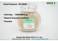 China Acid Protease Enzyme 500000 U/g Feed Grade Halal Kosher Certified Powder for sale