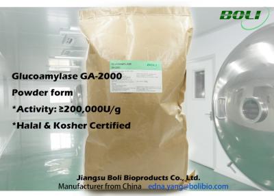 China Commercial Glucoamylase Enzyme Powder 200000 U/g Halal Kosher Certified for Starch Hydrolysis for sale