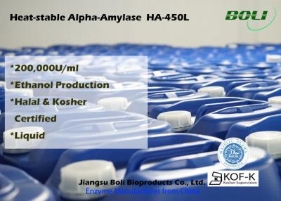 China Heat Stable Alpha Amylase HA-450L 200000 U/ml for Fuel Ethanol Production for sale