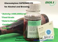 China Food Grade Liquid Glucoamylase 400000 U/mL for Saccharification Alcohol Brewing for sale