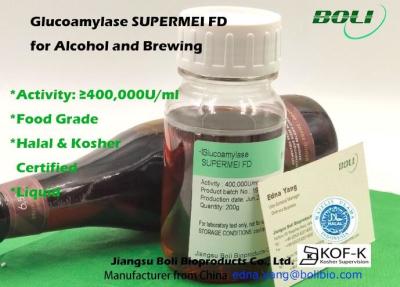 China Food Grade Liquid Glucoamylase 400000 U/mL for Saccharification Alcohol Brewing for sale