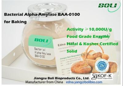 China Mid Temperature Bacterial Alpha Amylase BAA -0100 Light Brown Powder for sale