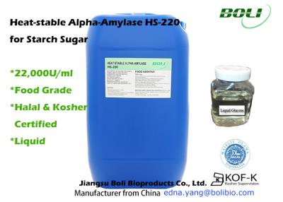 China Food Grade Heat-Stable Alpha Amylase Enzyme 22000 U/ml Liquid Halal Kosher for sale