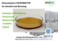 China Glucoamylase Liquid Enzyme 150000 U/mL for Alcohol Brewing Halal Kosher for sale