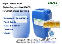 China High Temperature Alpha Amylase Enzyme 180000 U/mL for Alcohol Brewing for sale