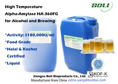 China High Temperature Alpha Amylase Enzyme 180000 U/mL for Alcohol Brewing for sale