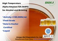 China High Temperature Alpha Amylase Enzyme 180000 U/mL for Alcohol Brewing for sale