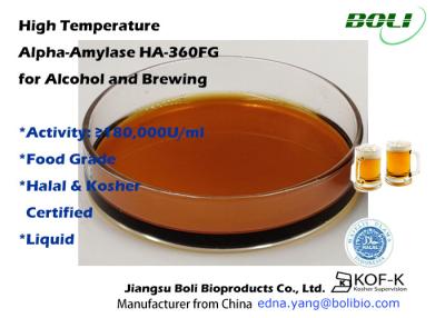China Alcohol Brewing Industry HA-360FG Alpha Amylase Enzyme for sale