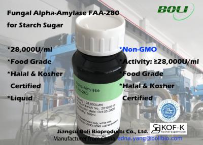 China Food Grade Non-GMO Fungal Alpha Amylase 28000 U/ml for Starch Liquefaction for sale