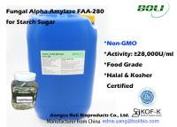 China Non GMO Fungal Alpha Amylase FAA-280 Liquid Food Enzyme for Starch Sugar Industry 50°C for sale
