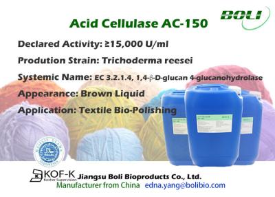 China Commercial Biopolishing Cellulase Enzyme 15000 U/ml Acid Cellulase for Textile Finishing for sale