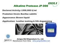 China Liquid Alkaline Protease JP-300 300000 U/mL for Leather Processing and Silk Degumming for sale
