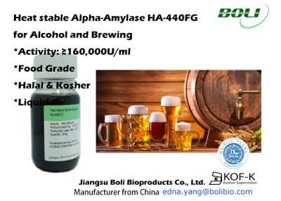 China High Temperature Alpha Amylase 160000 U/mL for Alcohol Brewing Liquefaction Enzyme for sale