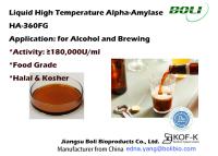 China Liquefaction Alpha Amylase Enzyme 180000 U/mL for Alcohol Brewing Industry for sale