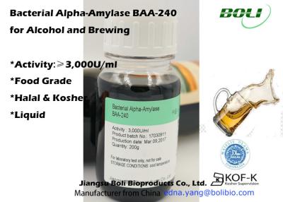 China Liquid Bacterial Alpha Amylase Produced From Bacillus Subtilis Strain Food Enzyme Brewing for sale