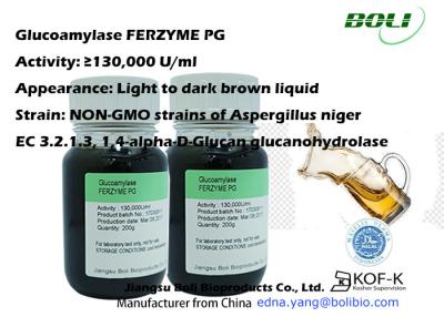 China NON GMO Glucoamylase Enzyme for Saccharification pH 4.0 60°C Soy Sauce Vinegar for sale