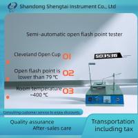 China Semi Automatic Open Cup Flash Point Tester ASTMD92 Electric Furnace Heating for sale