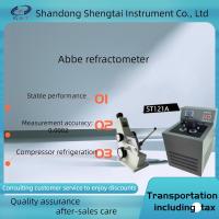China Transparent, semi transparent liquid or solid ST121A Abbe refractometer compression mechanism cold external circulation for sale