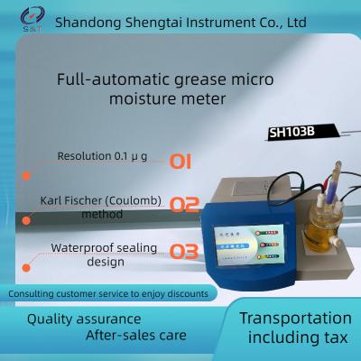China SH103B Automatic Lubricating Grease Micro Moisture Tester Karl Fischer method Double circuit equilibrium titration for sale