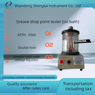 China ASTMD566 Lubricating Grease Drop Point Tester Oil Bath With Dual Hole Temperature Measurement Of 270 Degrees for sale